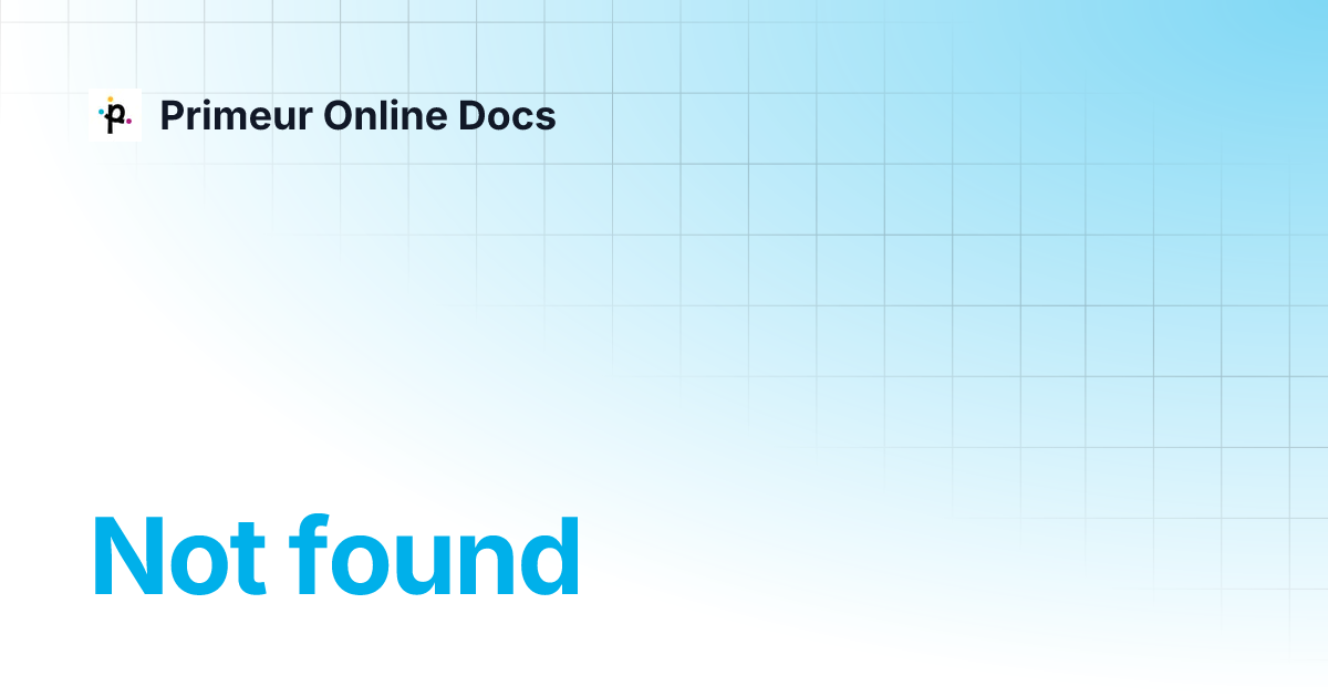 Workflow template BPMN-diagram panel | Primeur Online Docs