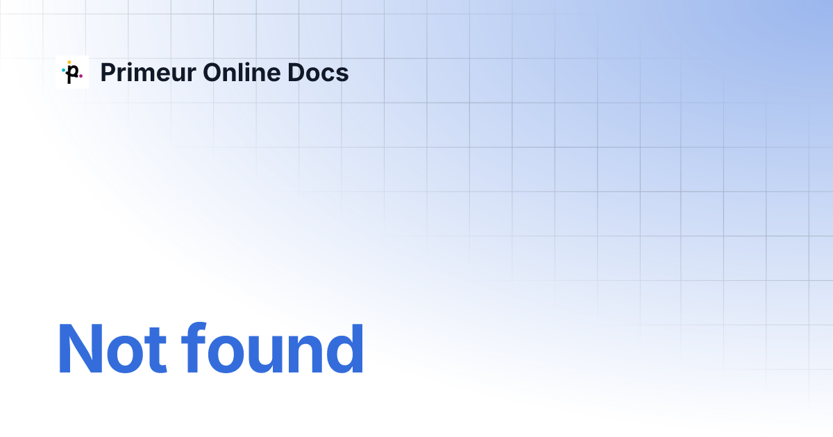 Modules and components of Primeur Data One | Primeur Online Docs